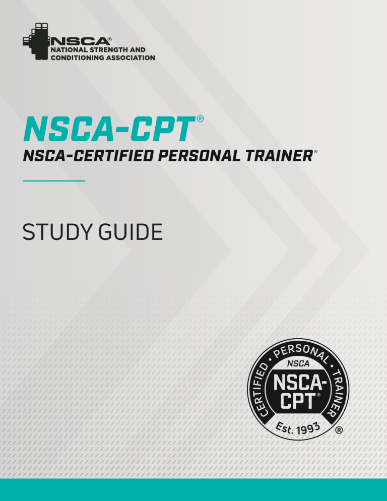 NSCA-CPT Study Guide: Certified Personal Trainer Exam Preparation