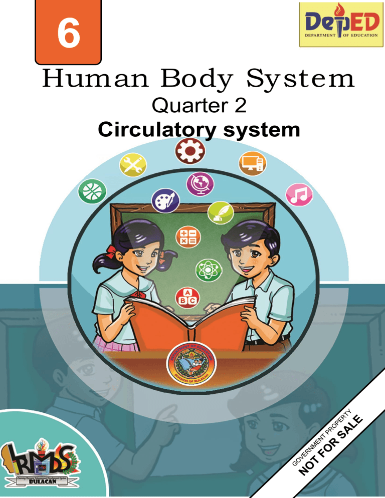 Grade 6 Human Body: Circulatory System Module - Parts & Functions