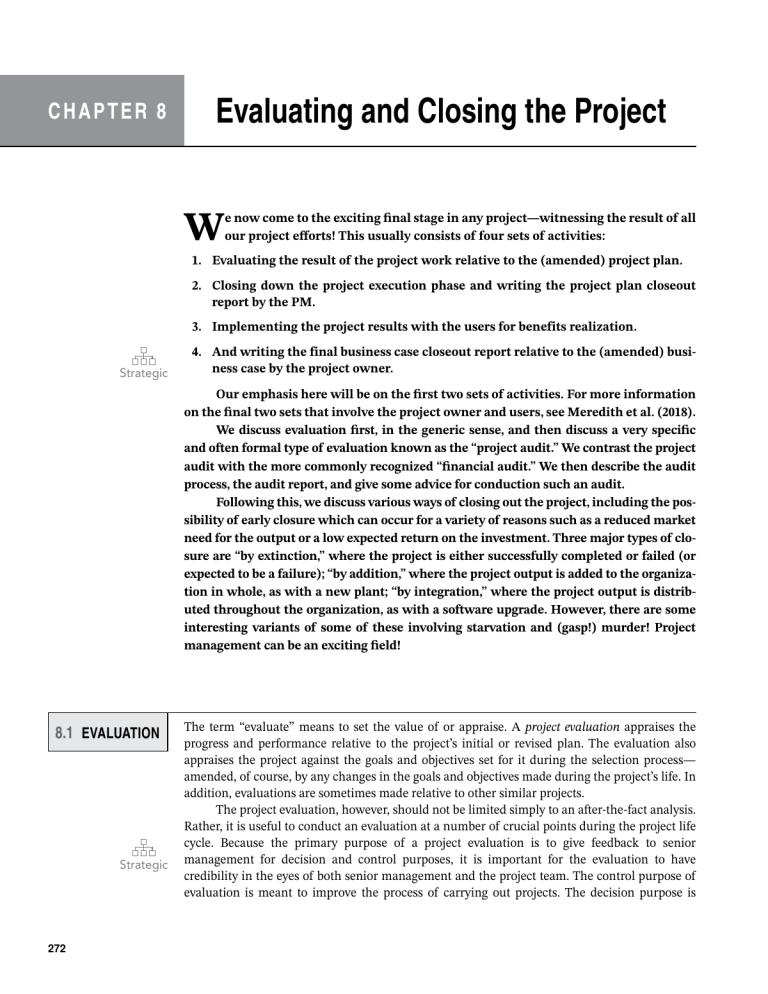 Project Evaluation & Closing: A Guide to Auditing & Success