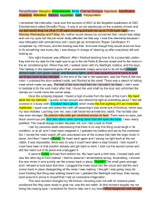 Literary Devices in a Horror Narrative: Personification, Metaphor, Simile