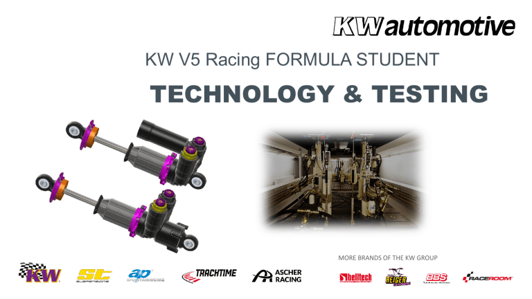KW V5 Racing Formula Student Damper Technical Data