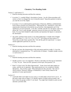 Chemistry Two Reading Guide: Atomic Structure, Nomenclature & Periodic ...