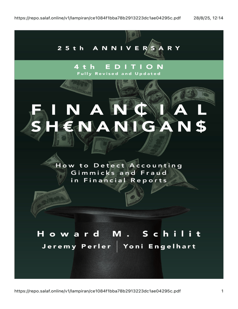 Financial Shenanigans: Accounting Fraud Detection