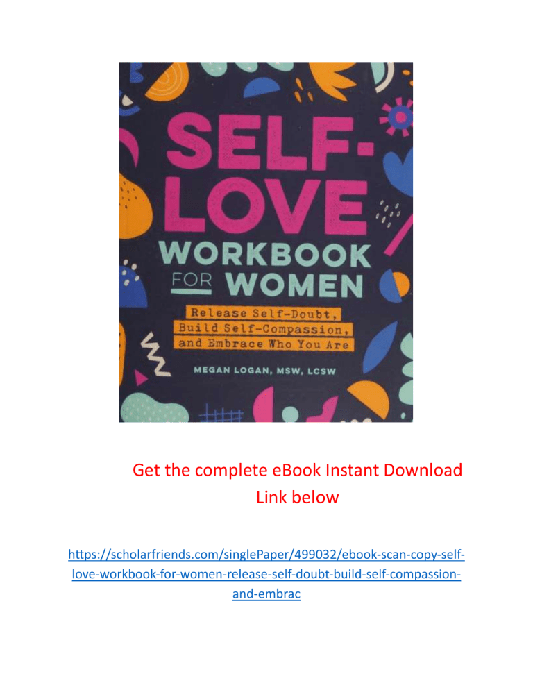 Self-Love Workbook for Women: Build Confidence & Compassion