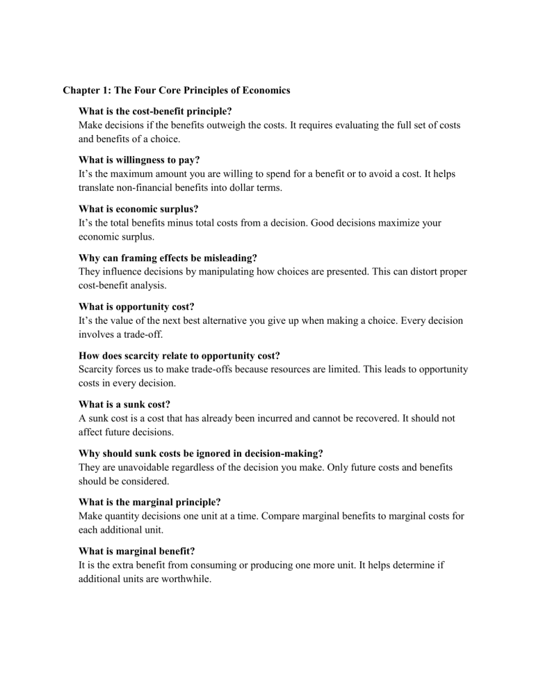 Economics Principles: Demand, Supply, and Market Equilibrium