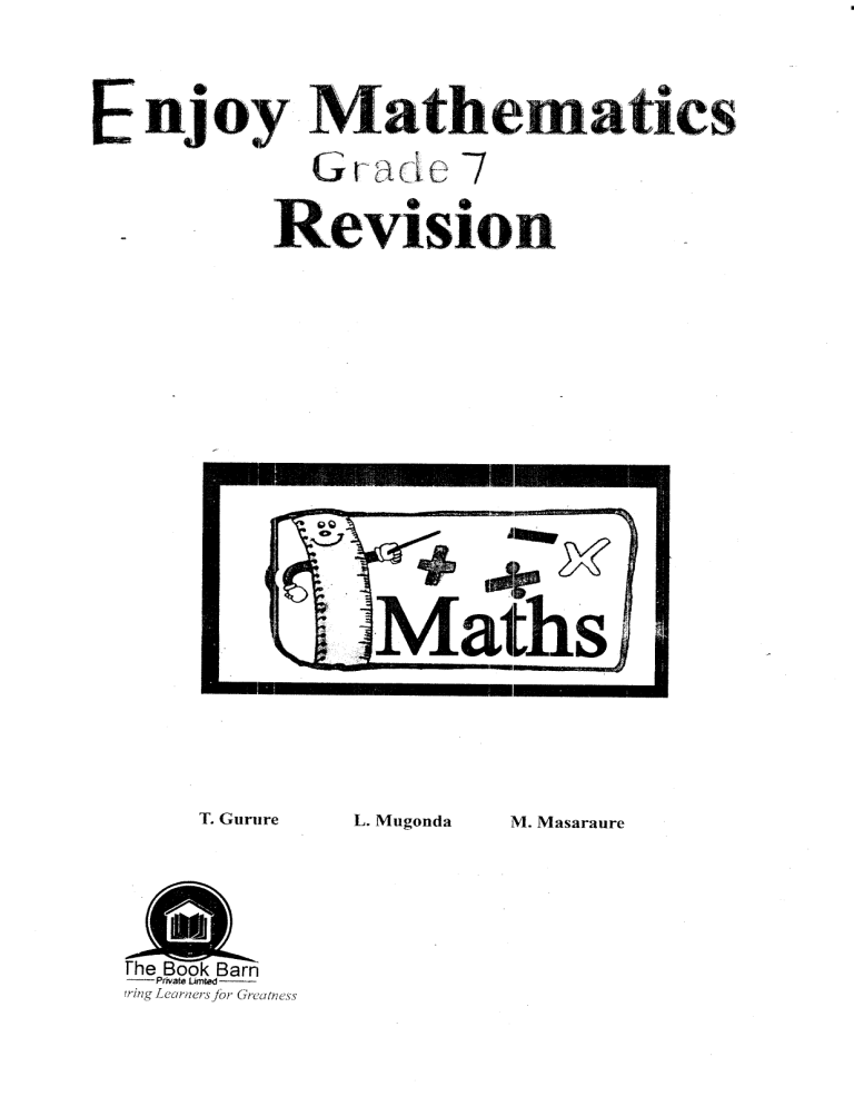 Enjoy Mathematics Grade 7 Revision Textbook: Numbers, Operations, Measures