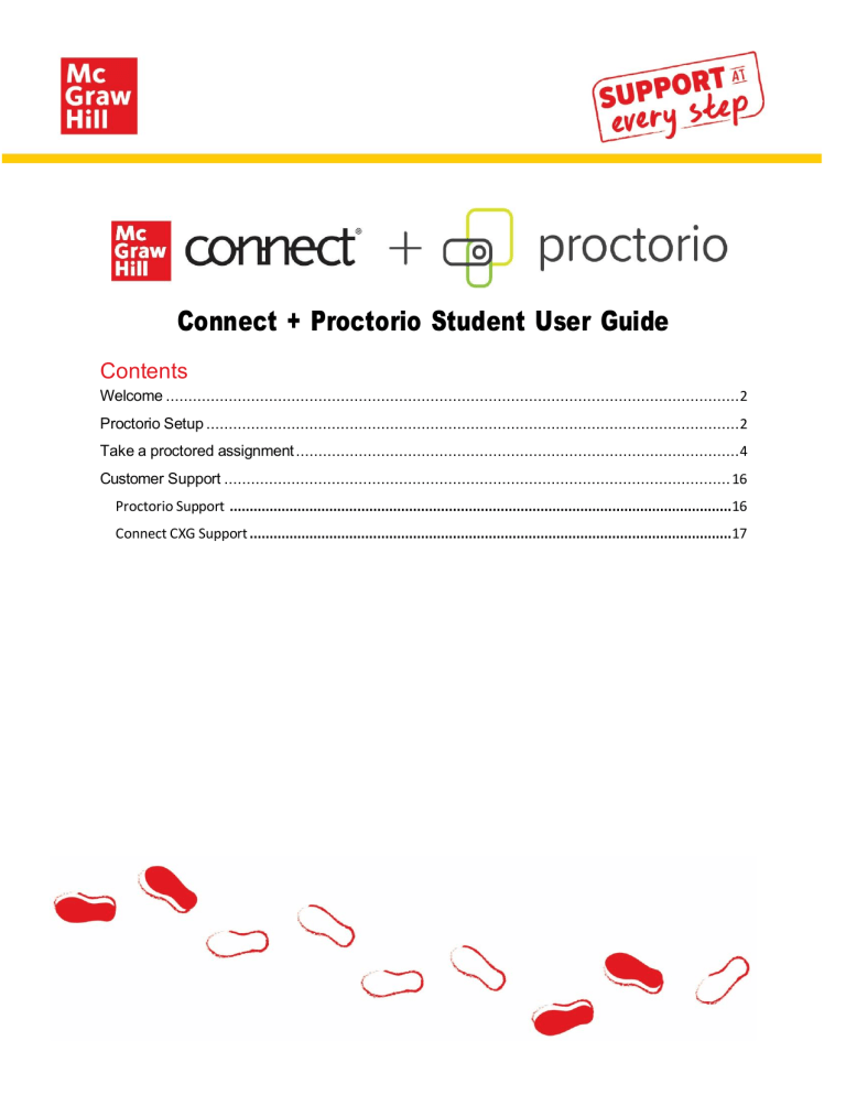 Connect + Proctorio Student Guide: Taking Proctored Exams