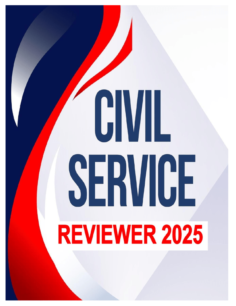 CSC Civil Service Exam Reviewer 2025: Professional & Sub-Professional