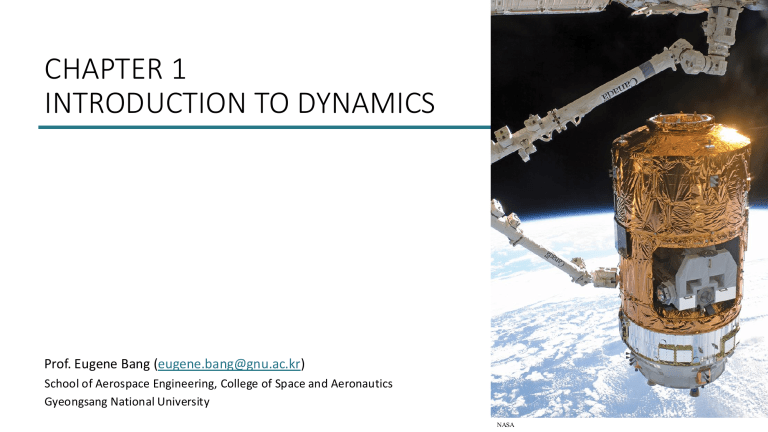 Introduction to Dynamics: Course Overview & Basic Concepts