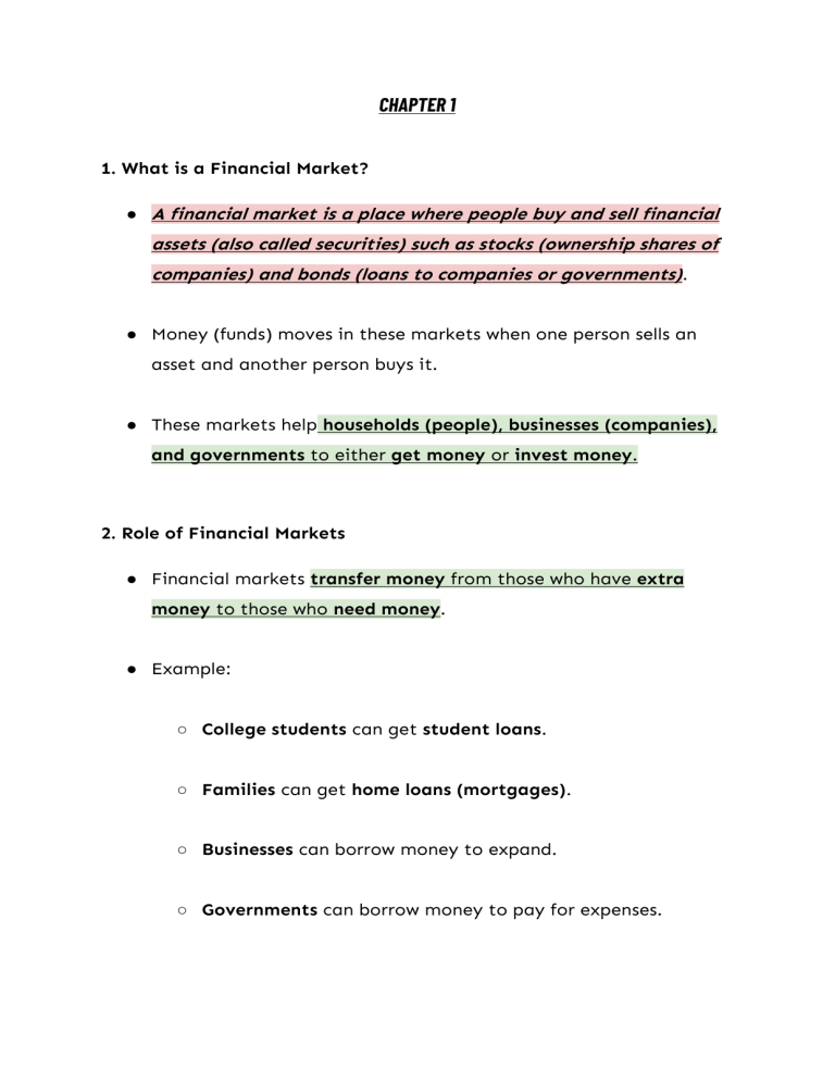 Financial Markets Explained: Stocks, Bonds, & Investment Basics