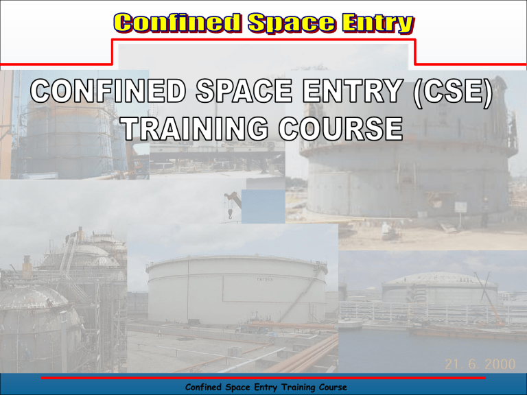 Confined Space Entry Training Course Presentation