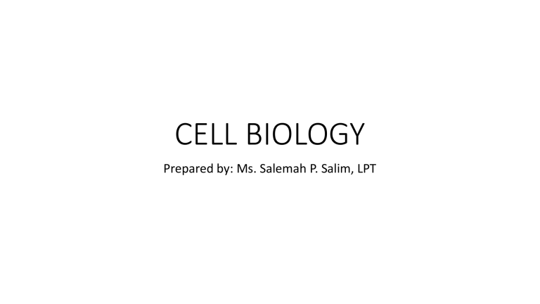 Cell Biology: Introduction, Cell Theory, Types & Structures