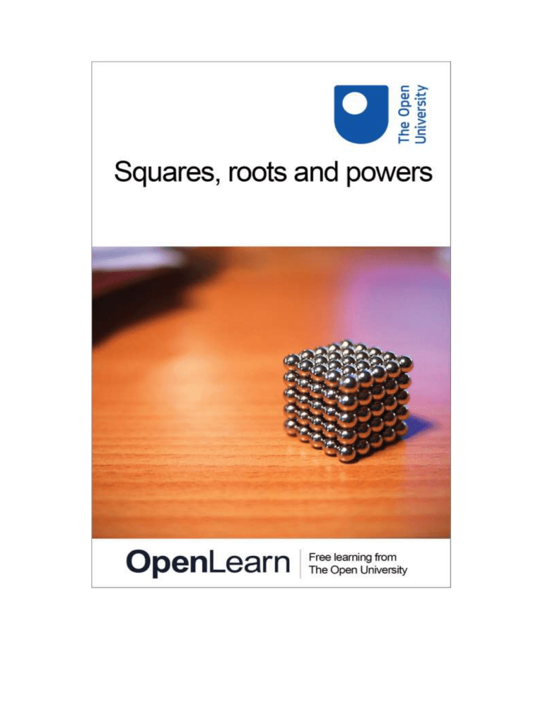Squares, Roots, and Powers: Math Course