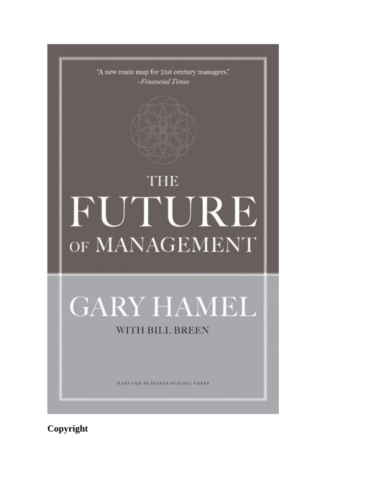 The Future of Management by Gary Hamel