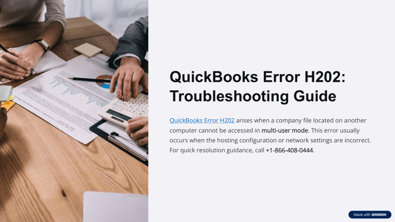 QuickBooks Error H202 Troubleshooting Guide