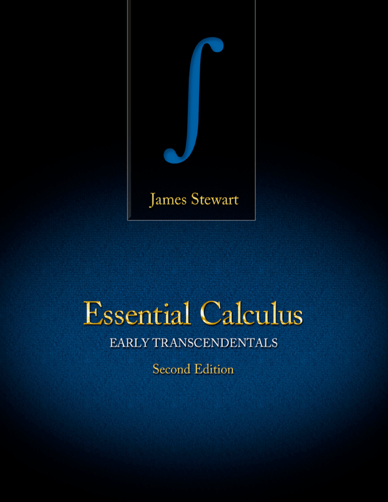 Essential Calculus: Early Transcendentals, 2nd Ed. by James Stewart