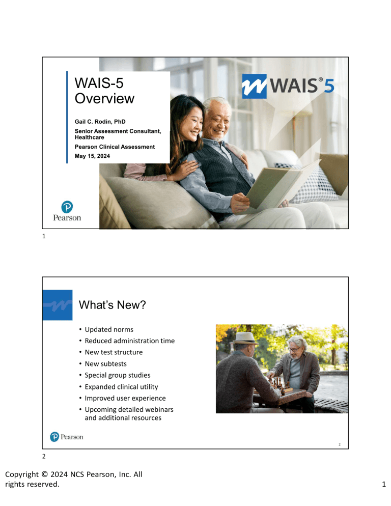 WAIS-5 Overview: Updates, Structure, & Clinical Utility (2024)