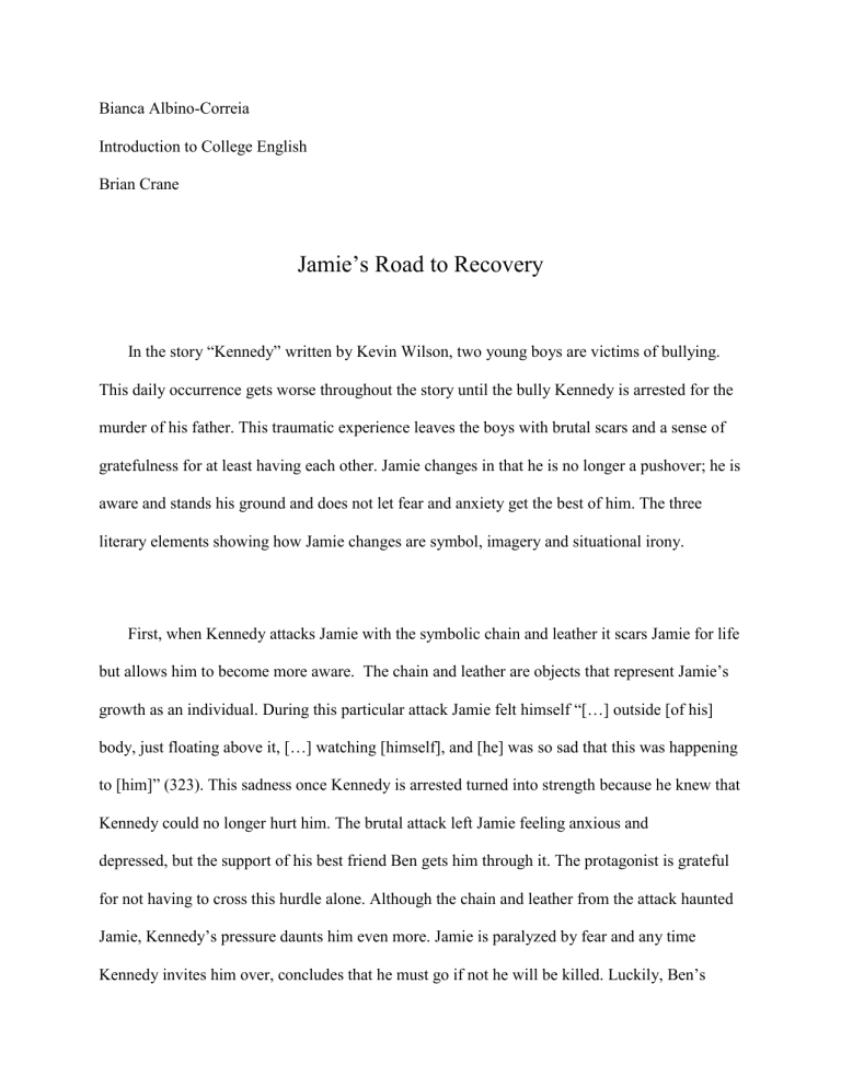 Jamie's Recovery in "Kennedy": Symbolism & Irony