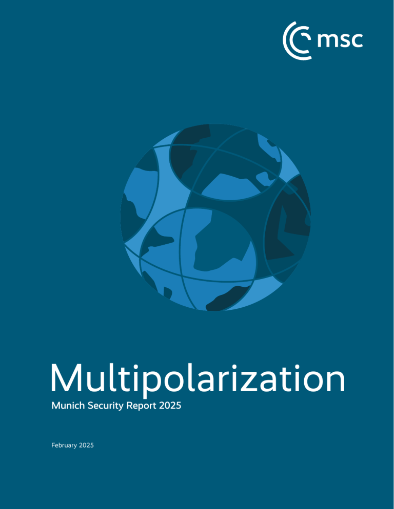 Multipolarization: Munich Security Report 2025