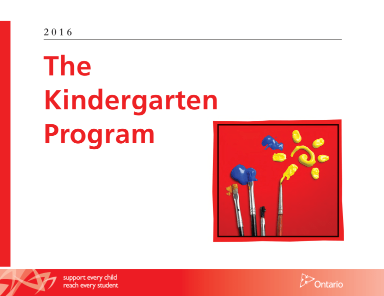 Kindergarten Program Guide: Play-Based Learning & Inquiry