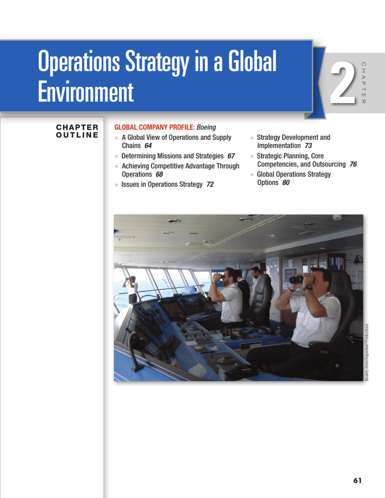 Operations Strategy in a Global Environment: Boeing Case