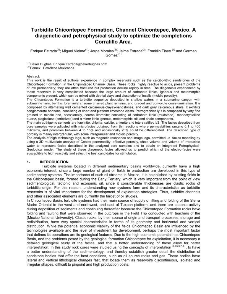 Turbidite Chicontepec Formation: Diagenetic & Petrophysical Study for ...