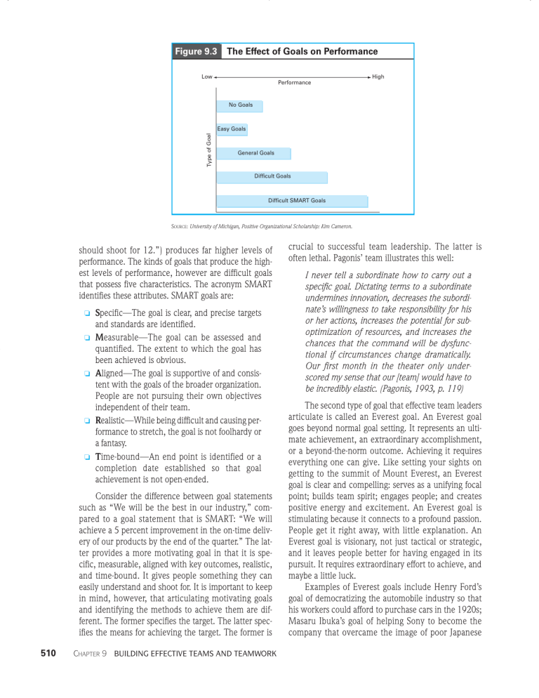 SMART & Everest Goals: Team Leadership Strategies