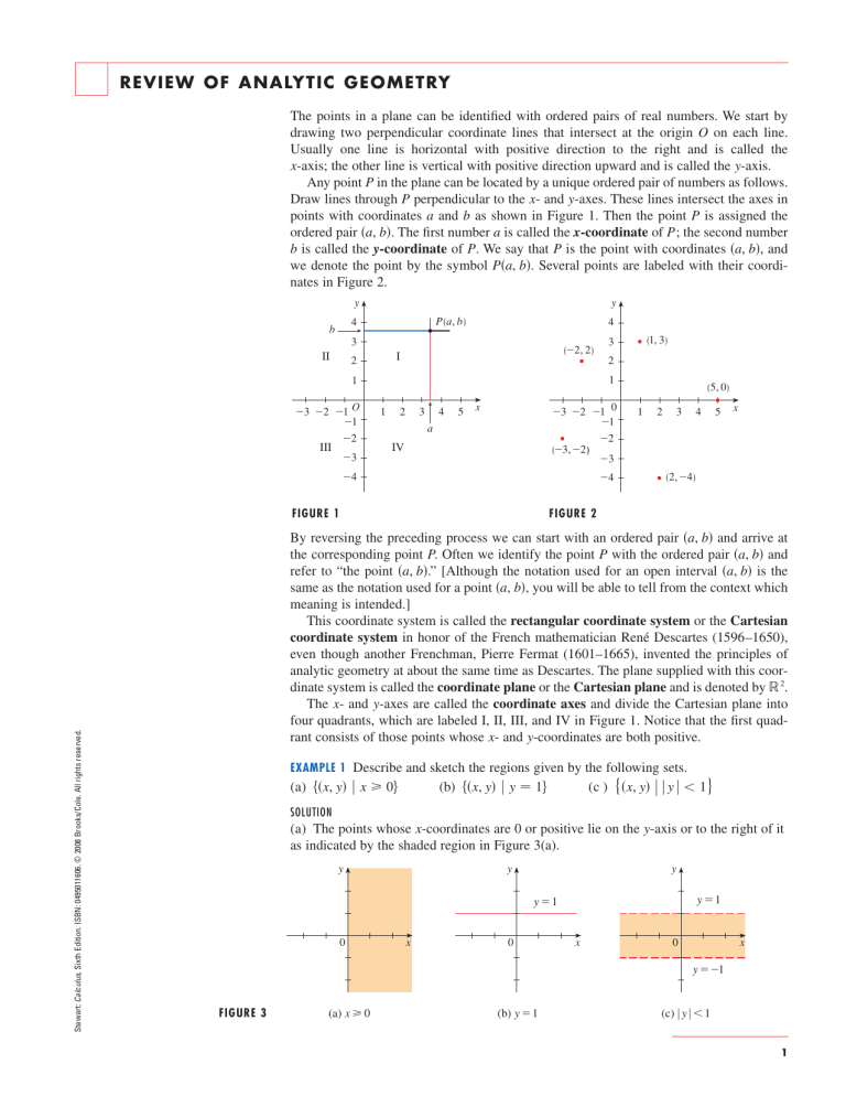 Analytic Geometry Review: Coordinate Systems & Equations
