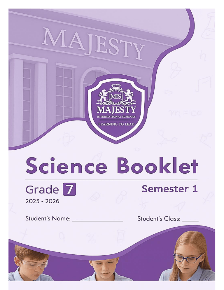 Grade 7 Integrated Science Booklet: Earth Resources & Ecosystems