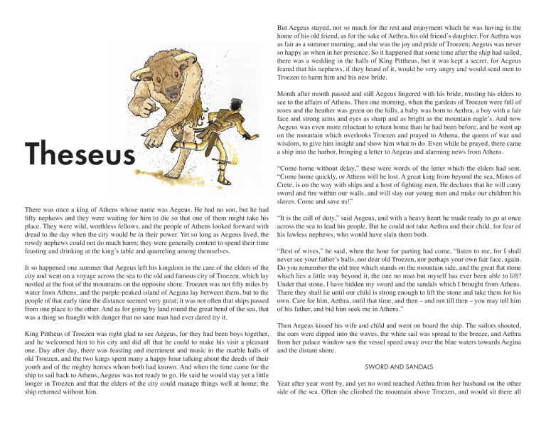 Theseus: A Greek Myth Story