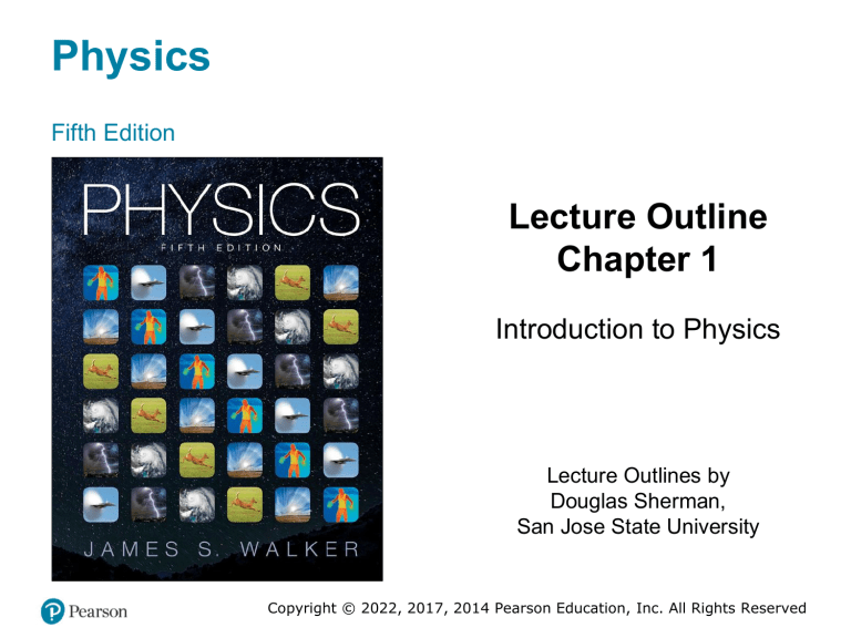 Physics Chapter 1 Lecture Outline: Introduction to Physics