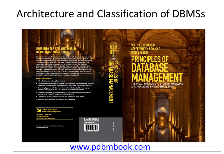 DBMS Architecture and Classification Textbook