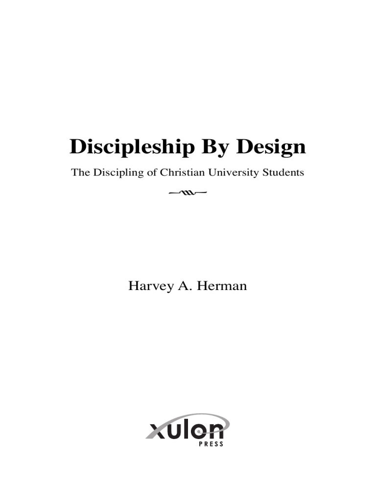 Discipleship By Design: Training for Christian University Students