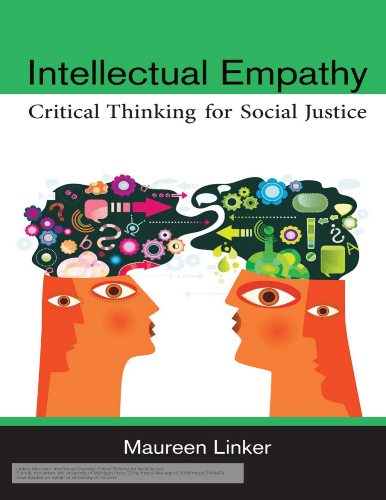 Intellectual Empathy: Critical Thinking for Social Justice