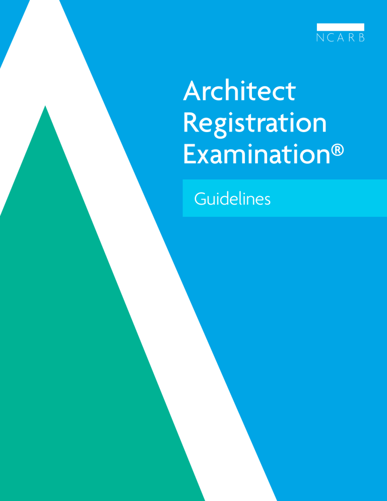 Architect Registration Examination (ARE) 5.0 Guidelines | NCARB