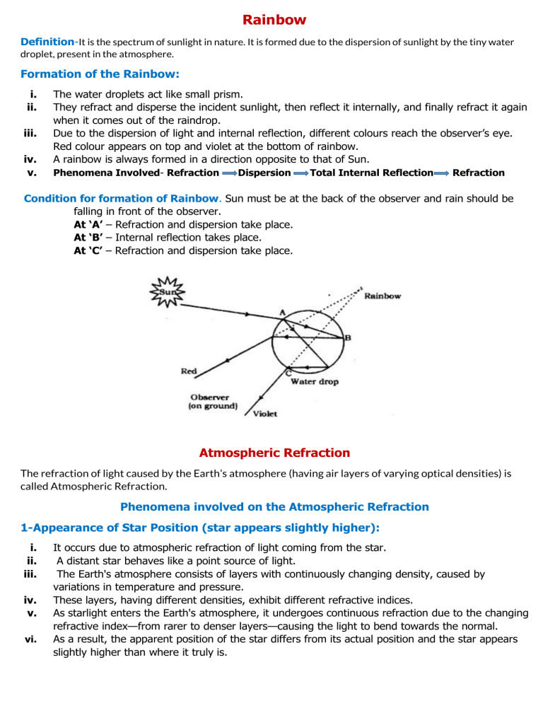 Rainbows, Refraction & Scattering: Light Phenomena Explained