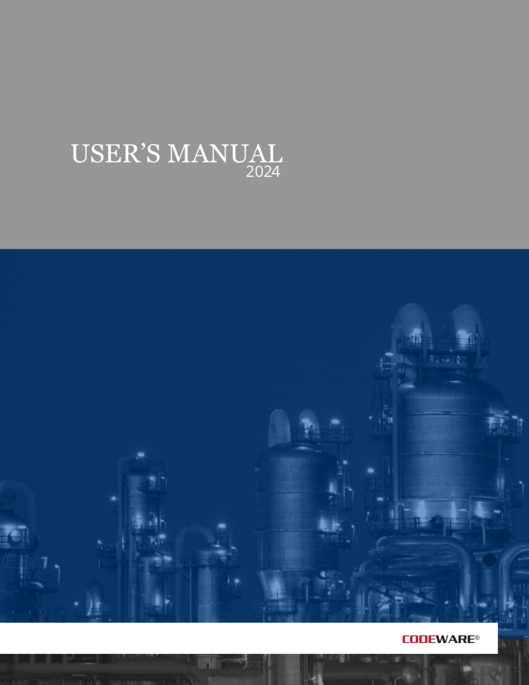 COMPRESS Software User Manual 2024 - Pressure Vessel Design