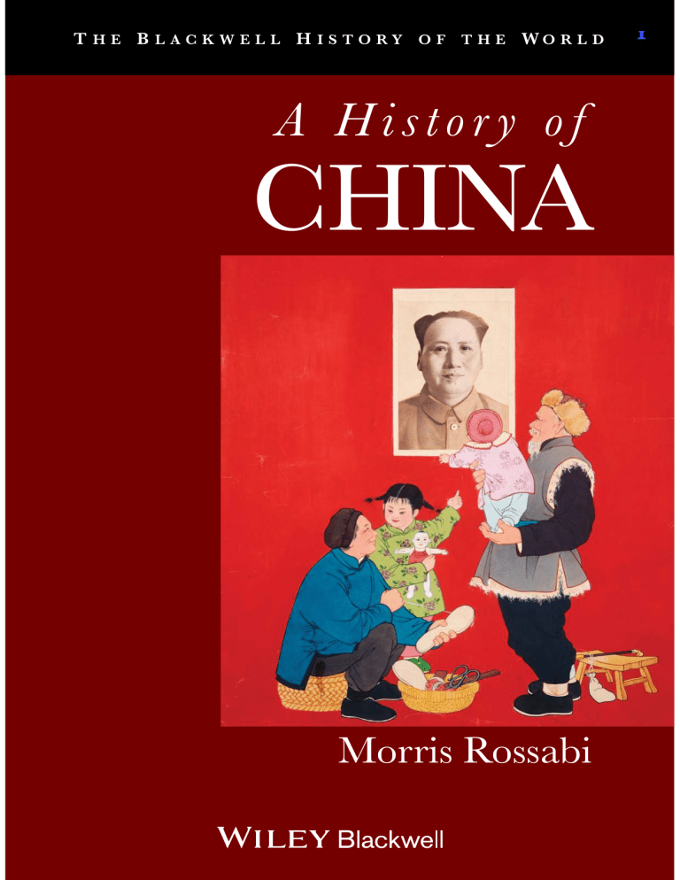 A History of China by Morris Rossabi