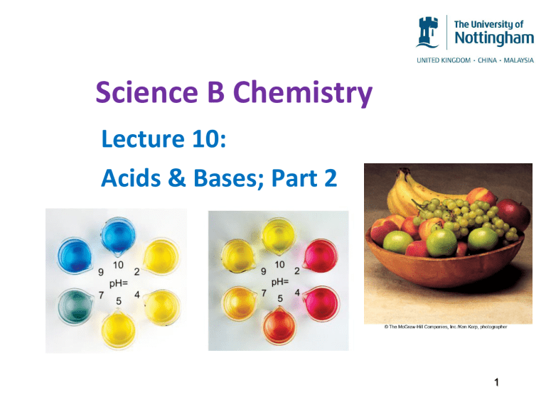 Acids & Bases Part 2: Strength, Dissociation, pH, and Molecular Structure