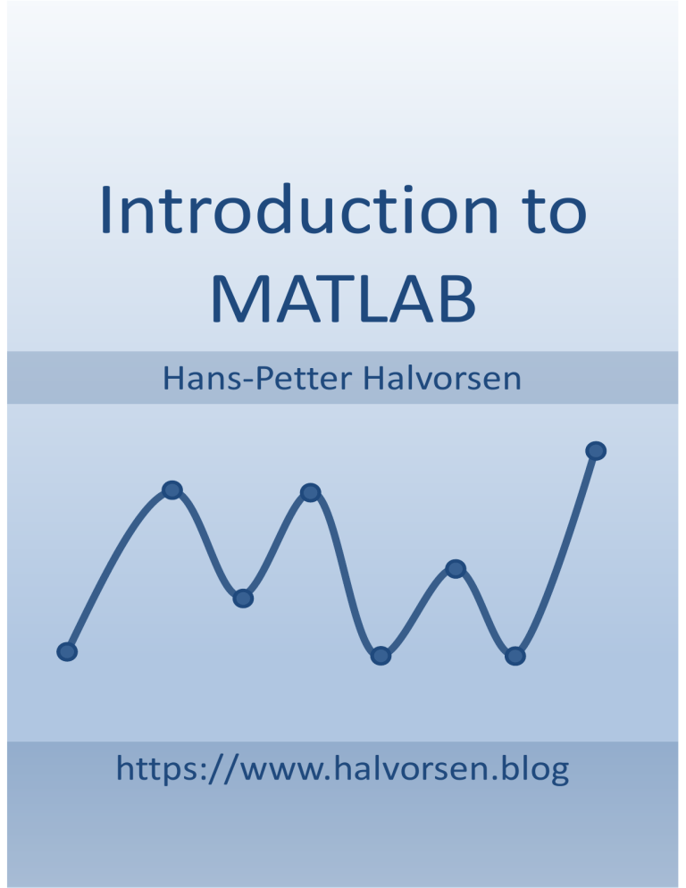 Introduction to MATLAB Course Manual: Control & Simulation Apps