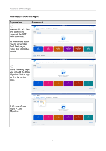 SAP GUI Transaction Setup in Fiori Launchpad