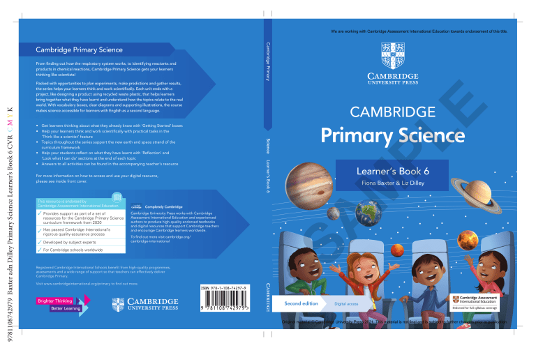 Cambridge Primary Science Learner's Book 6