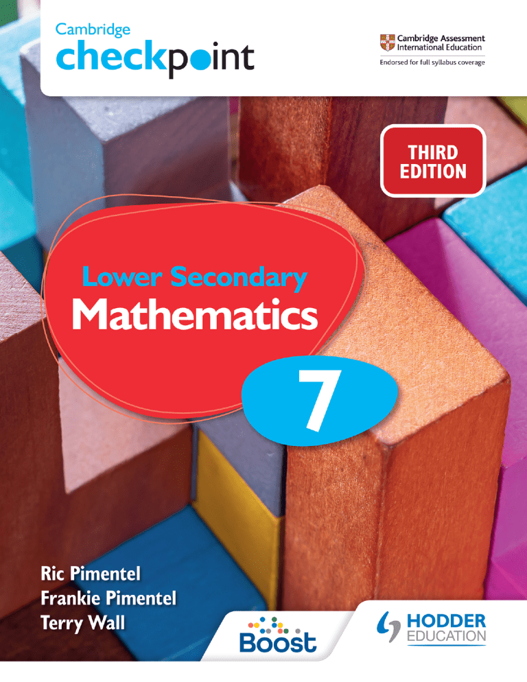 Cambridge Checkpoint Lower Secondary Mathematics 7 Student's Book