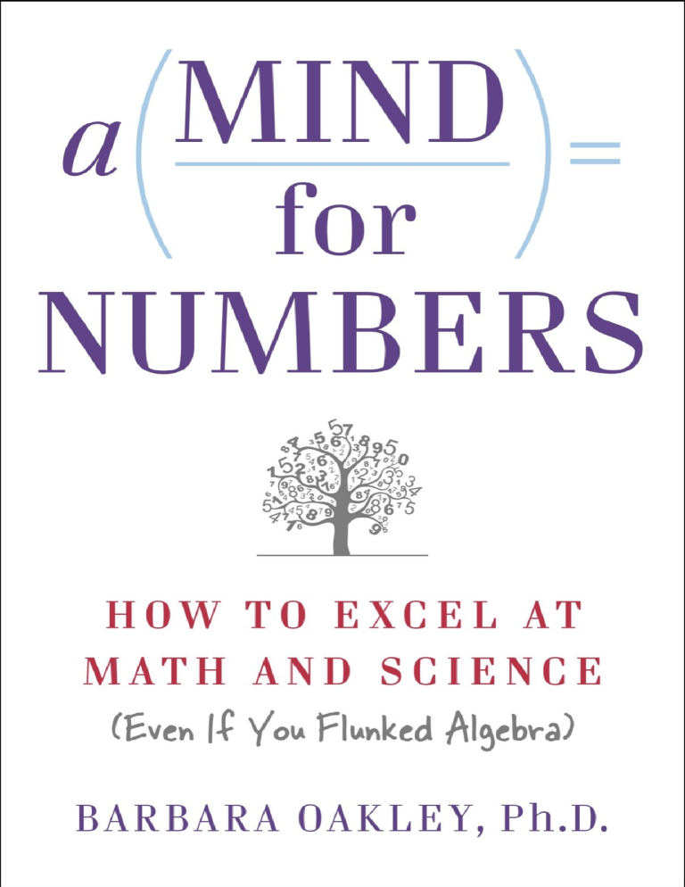 A Mind for Numbers: Excel in Math & Science