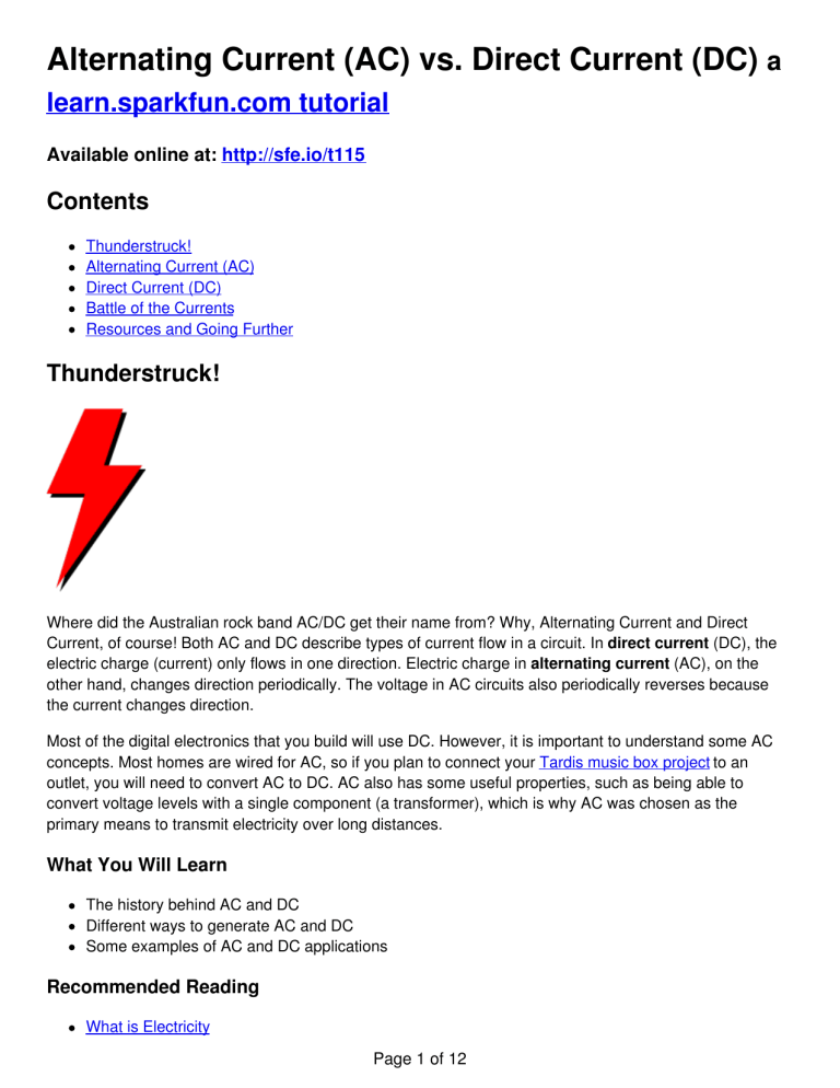 AC vs DC: Alternating & Direct Current Explained