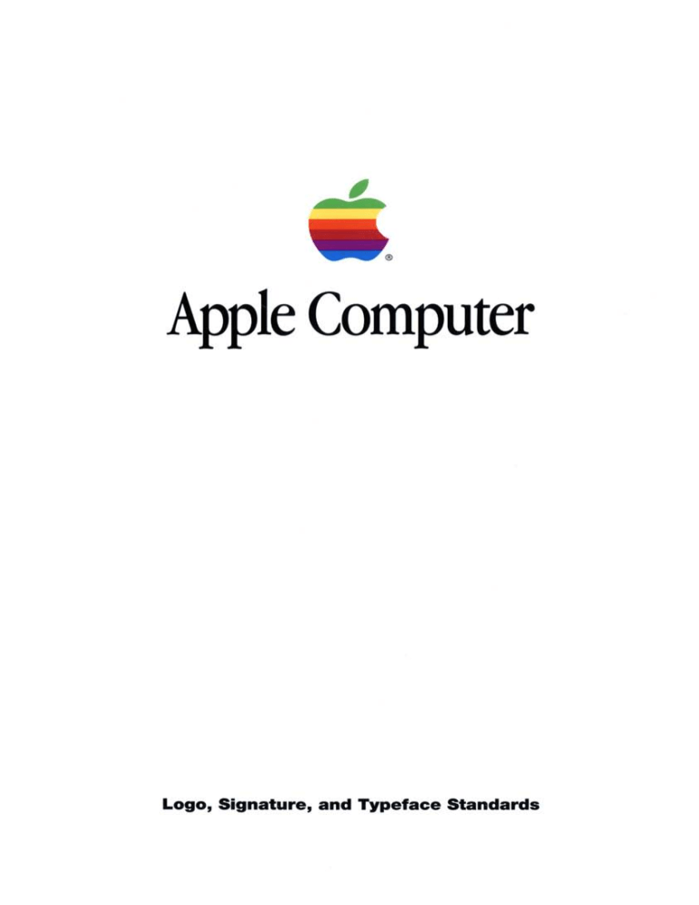 Apple Logo, Signature & Typeface Standards - Style Guide
