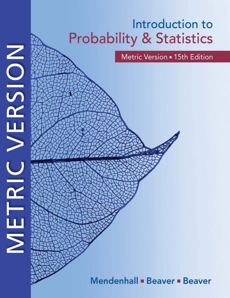 Introduction to Probability and Statistics Textbook