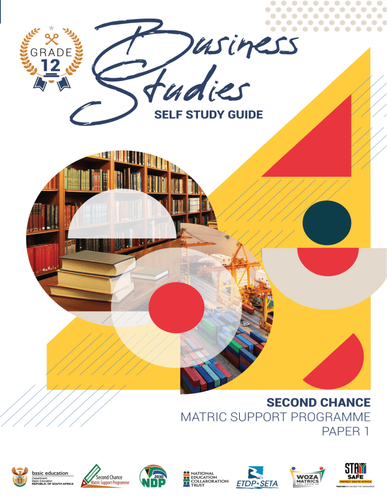 Business Studies Paper 1 Revision Booklet 2021 - Matric Support Programme