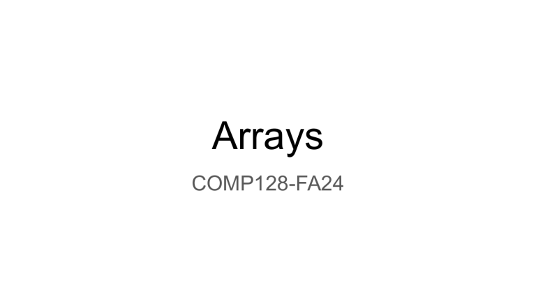 Arrays in Computer Science: Data Structures & Implementation