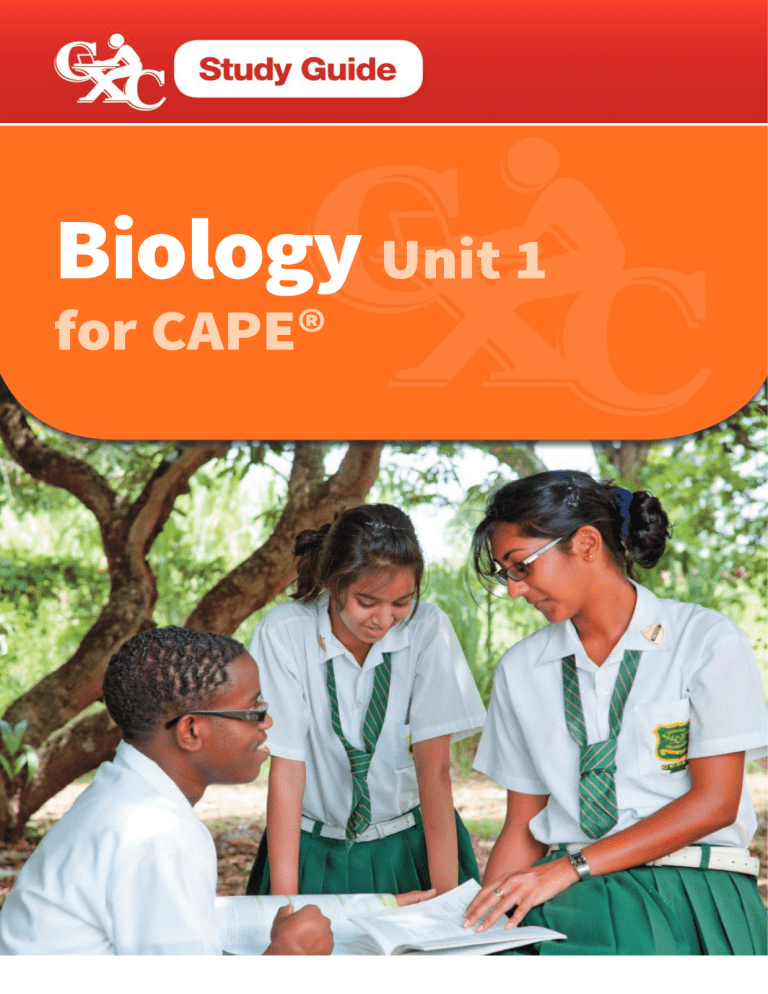 CAPE Biology Unit 1: Cell Biology, Genetics, Reproduction
